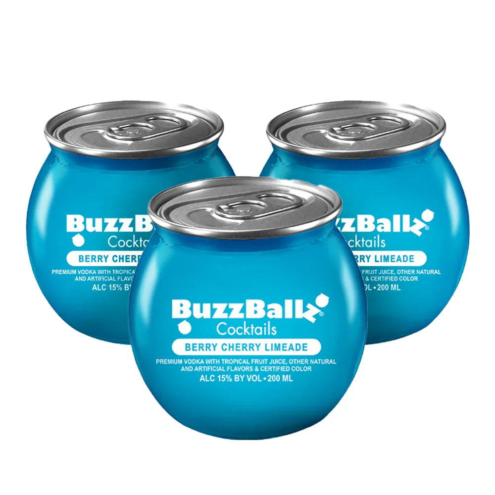 BuzzBallz Berry Cherry Limeade | Fruity Ready Cocktail