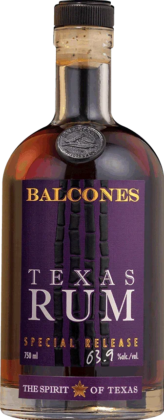 Balcones Texas Rum 750ml - Crafted with Texas Sugarcane and Oak Aging
