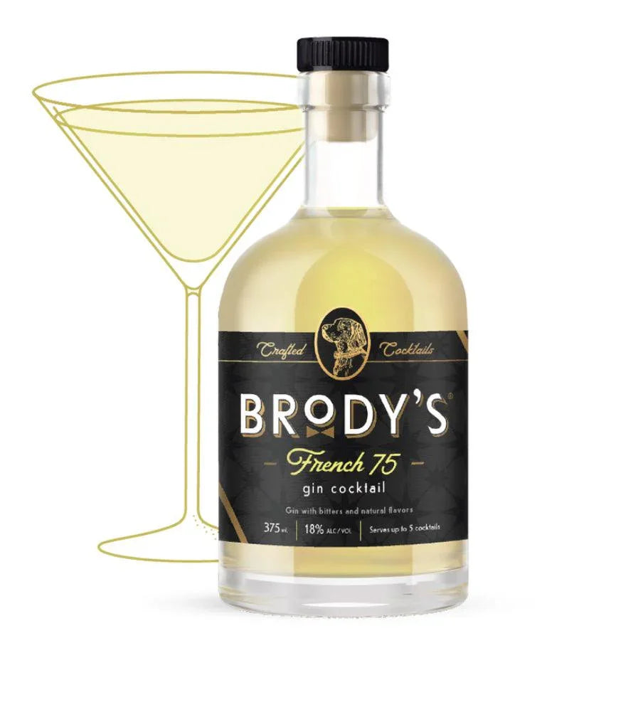 Brody's French 75 - Gin Cocktail (375ml) | Premium Vodka & Gin Blend