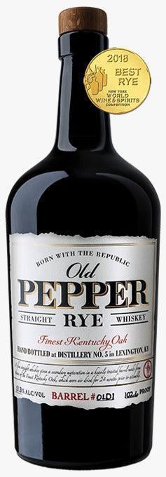 James E. Pepper "Old Pepper Rye" – Bold Spice with Smooth Finish