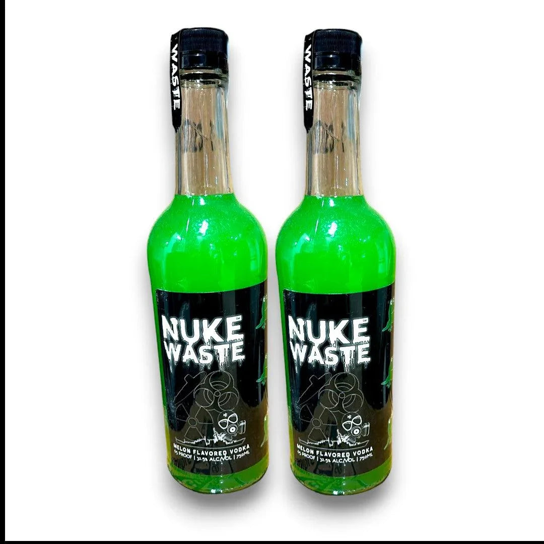 Nuke Waste Duo: Premium Craft Spirits, 2 x 750 ml Bottles